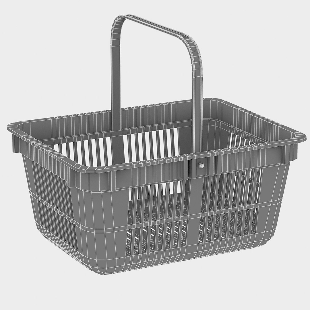 3d Shopping Basket Model