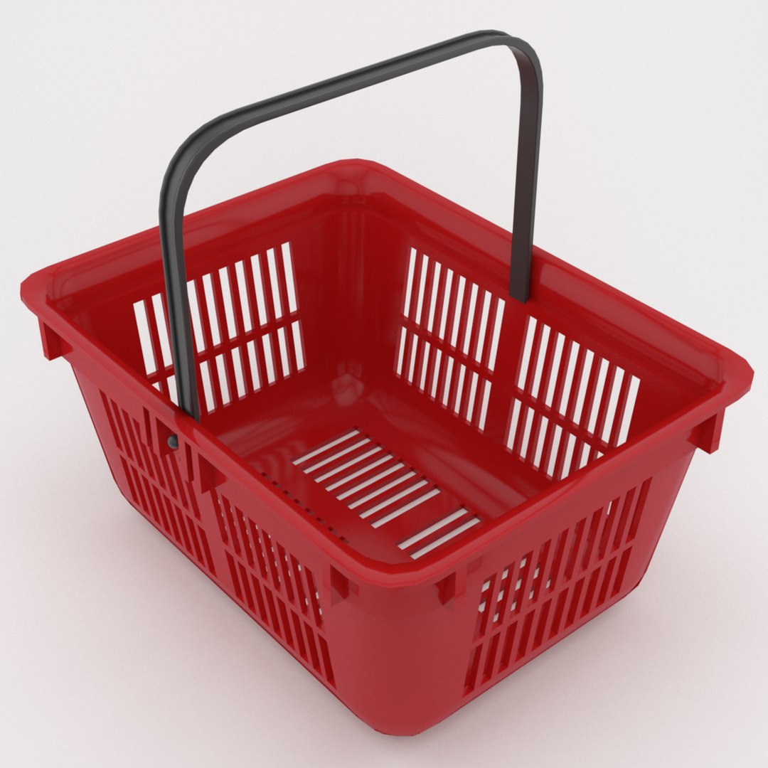 3d Shopping Basket Model