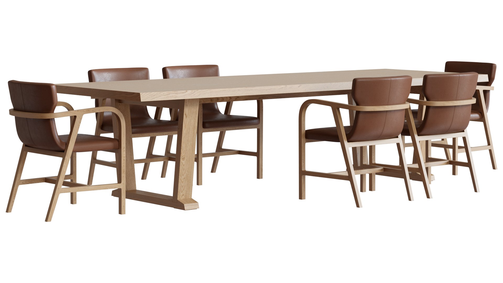 Maxalto Fulgens 椅子和 Intoto 桌子3D模型 - TurboSquid 1837764