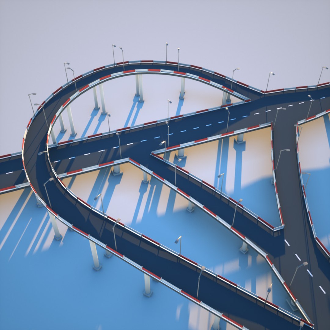3d Junction Road Model