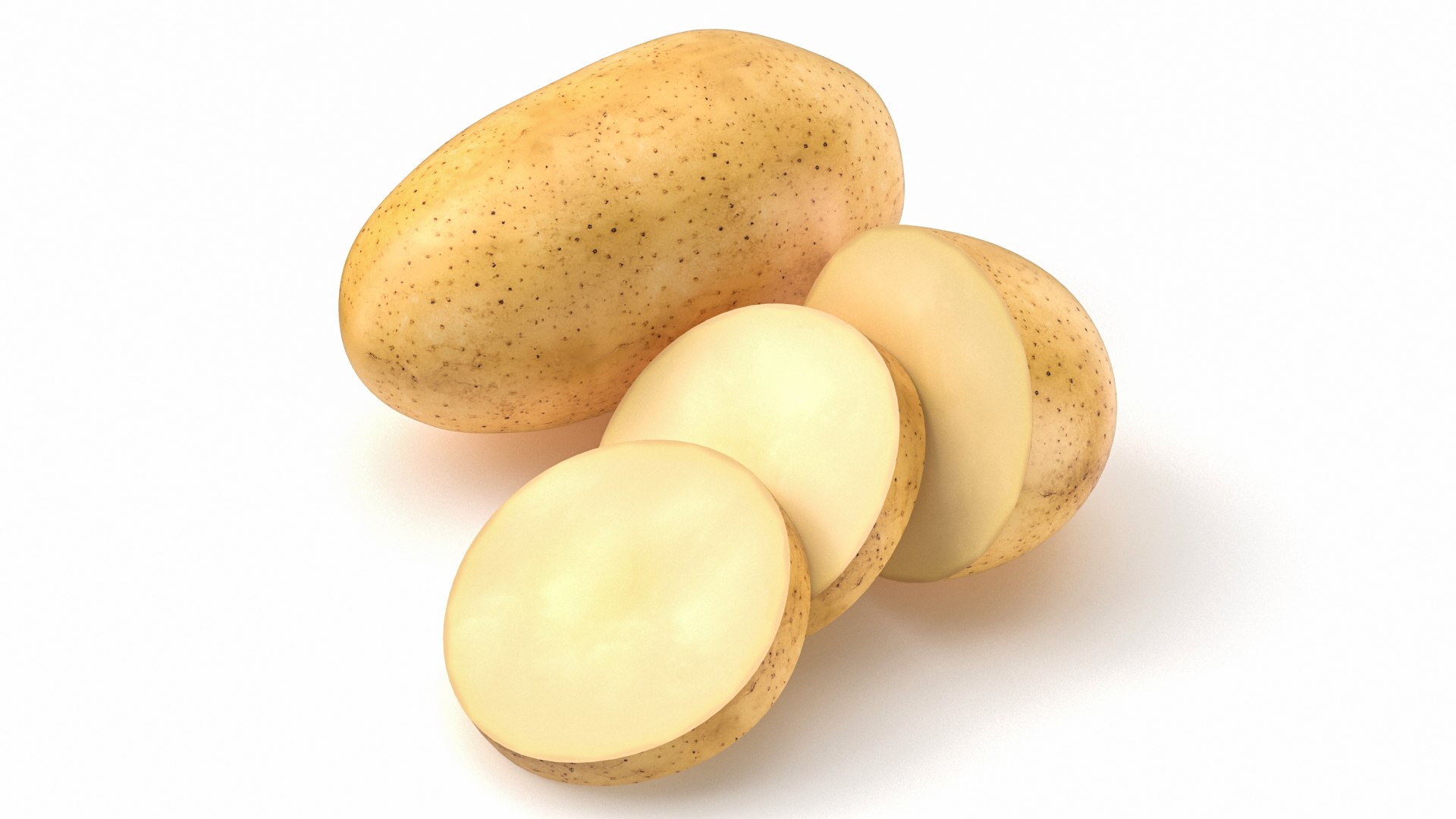 3D Potato Set Model - TurboSquid 2272238