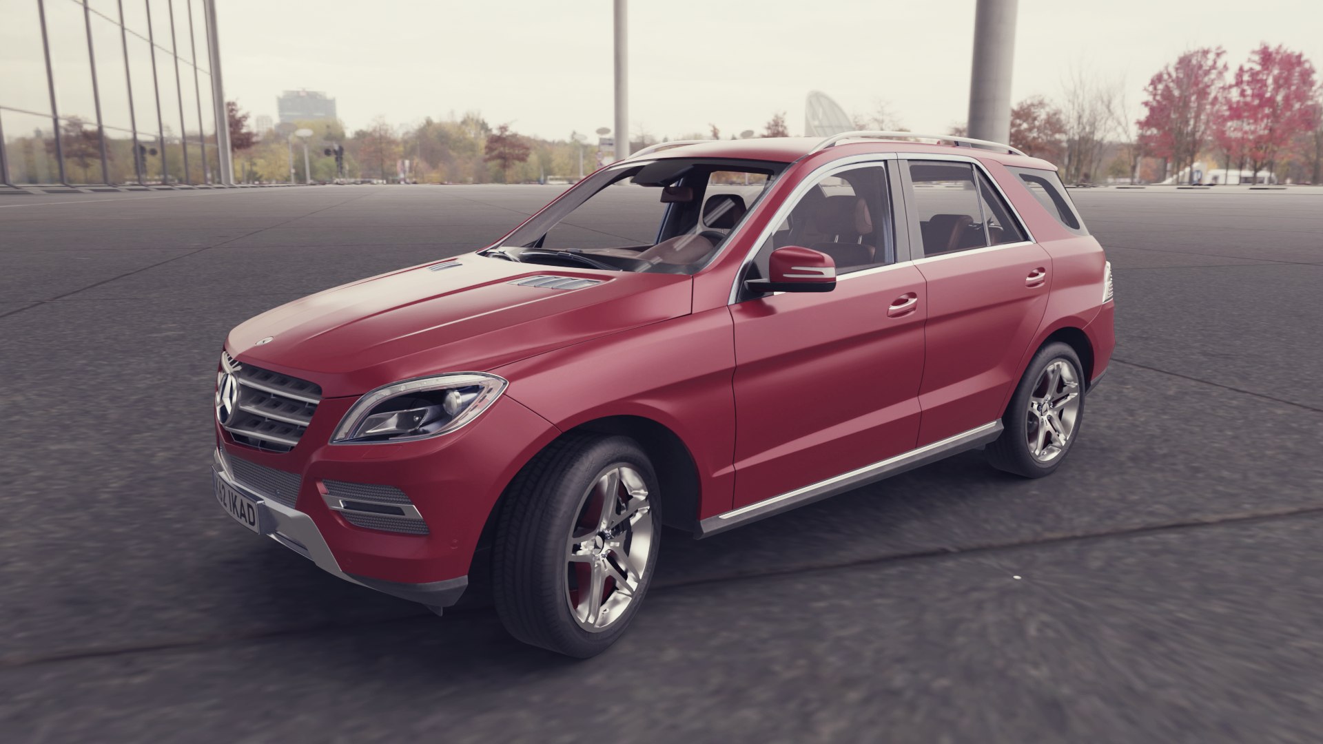 3D Red Car Mercedes Benz ML - TurboSquid 1849160