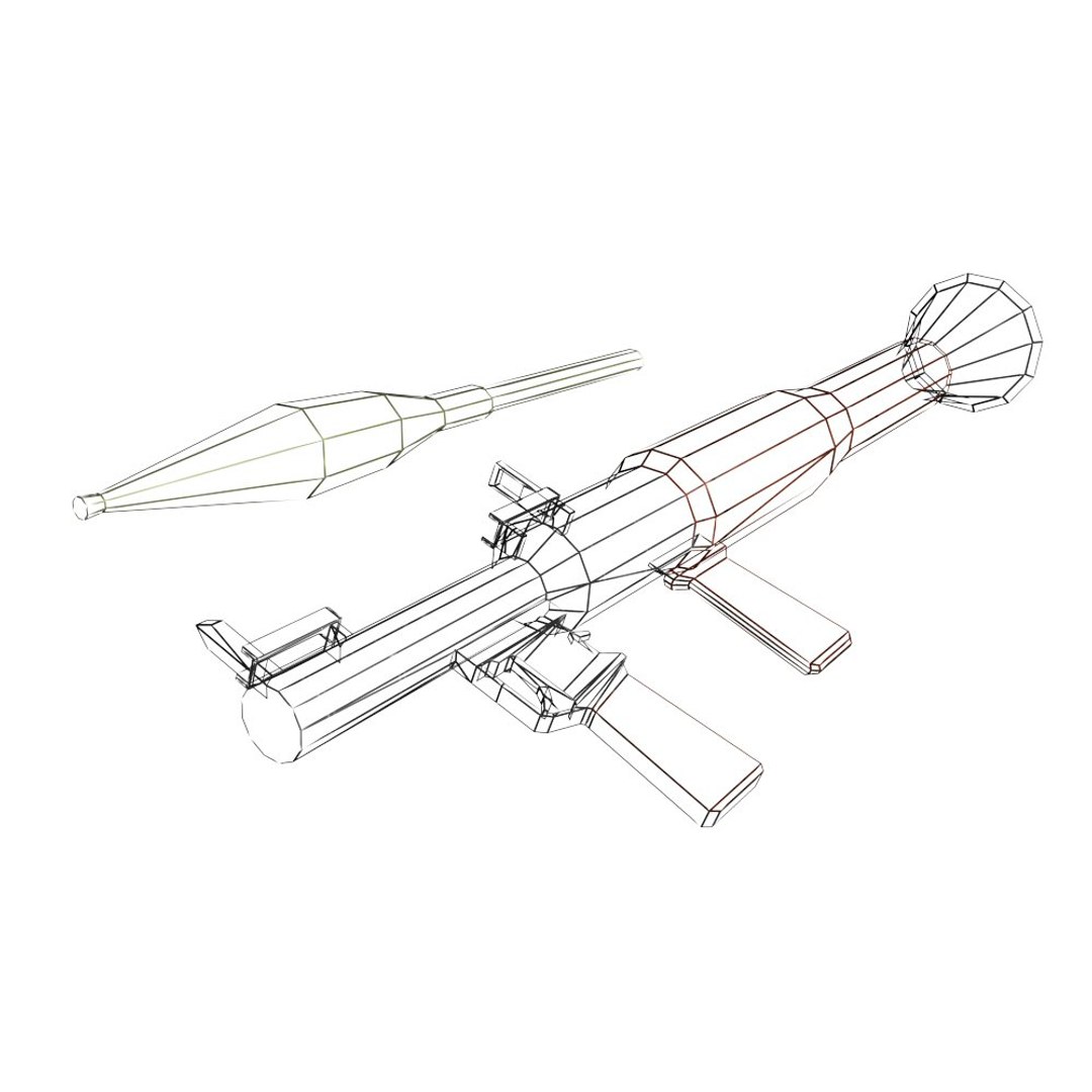 3d Model Rpg-7 Rocket Launcher