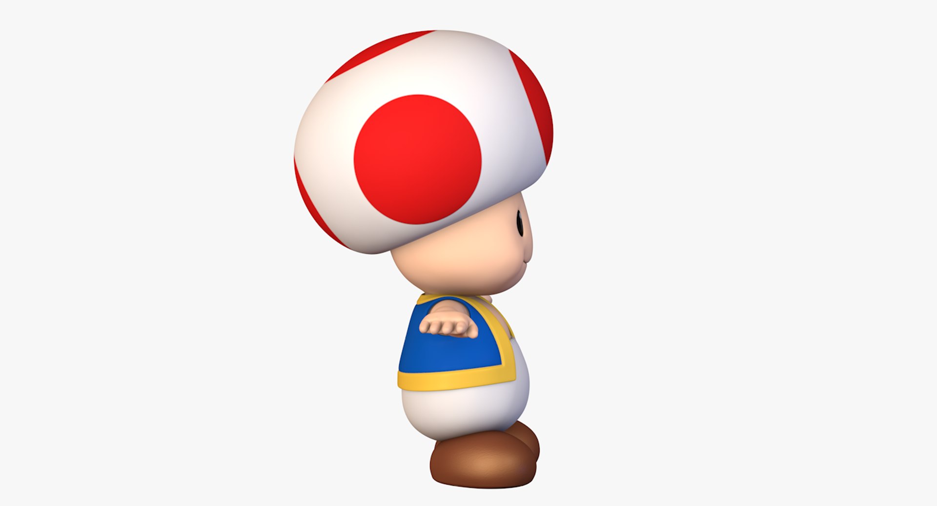 3D Toad Toadstool Mushroom Super Mario - TurboSquid 1408203