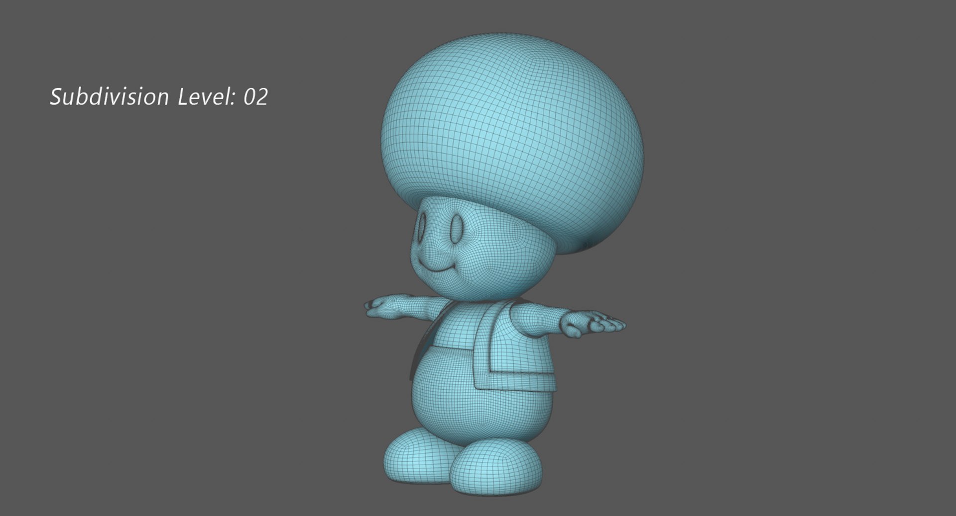 3D Toad Toadstool Mushroom Super Mario - TurboSquid 1408203