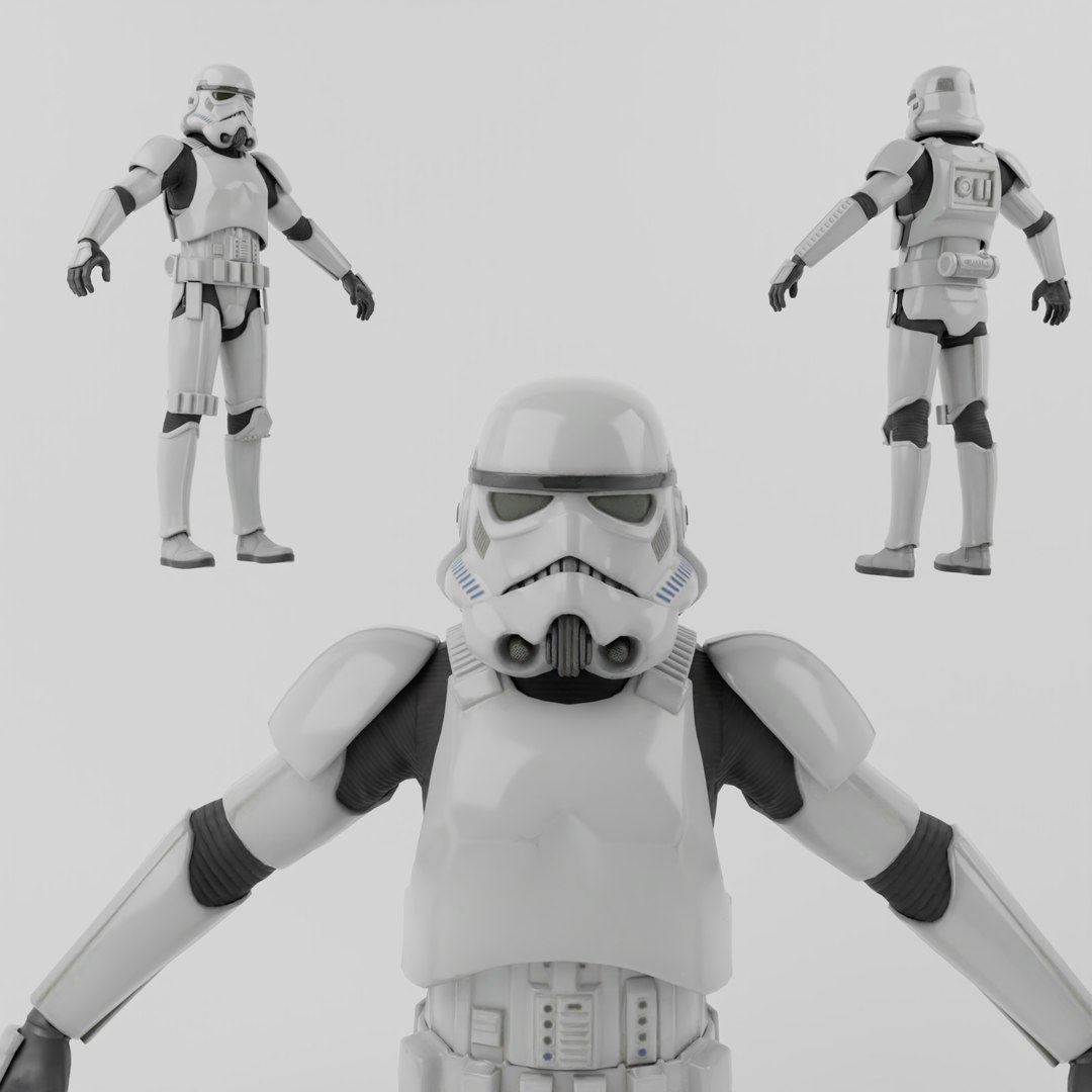 3D Stormtrooper Lowpoly Rigged model - TurboSquid 2034090