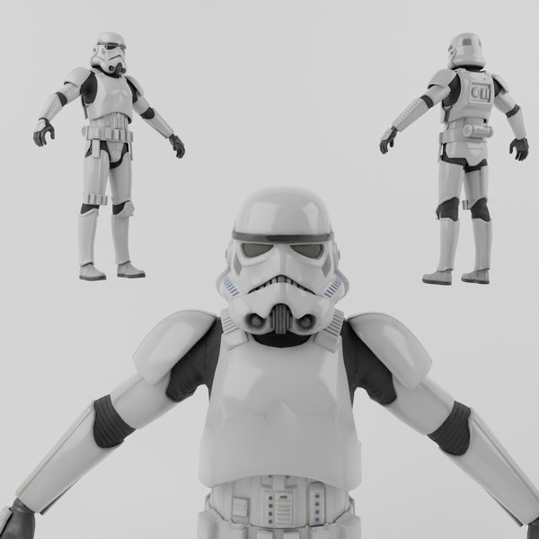 3D Stormtrooper Lowpoly Rigged model - TurboSquid 2034090