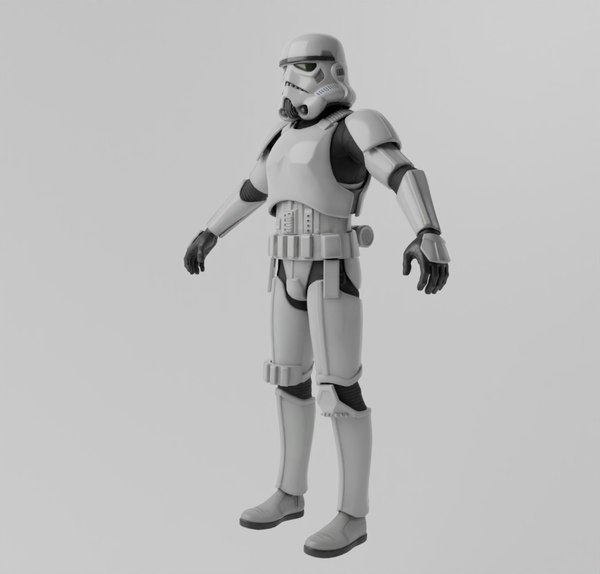 3D Stormtrooper Lowpoly Rigged model - TurboSquid 2034090