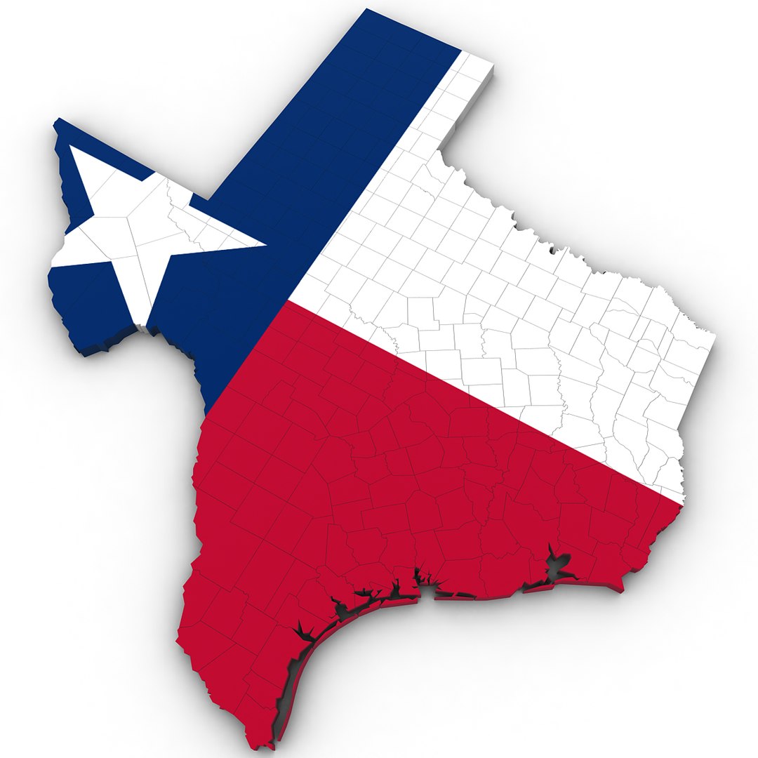 3D Political Texas - TurboSquid 1302767