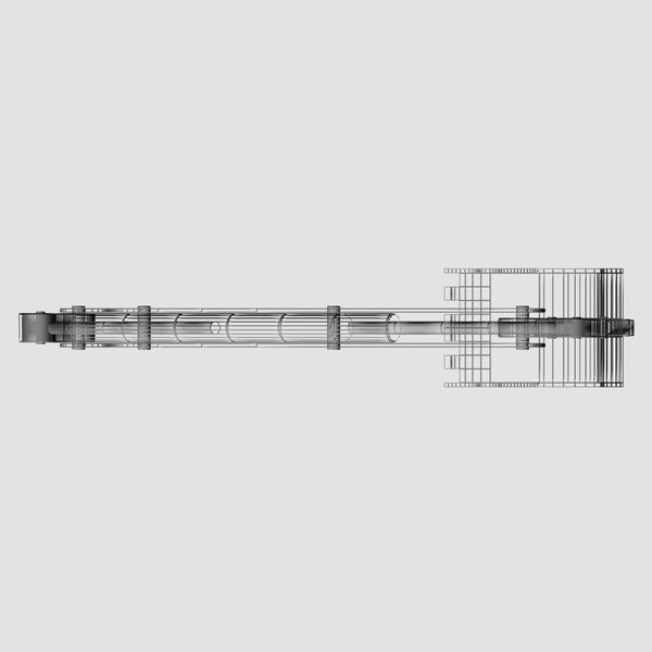 3d model mechanical digger arm