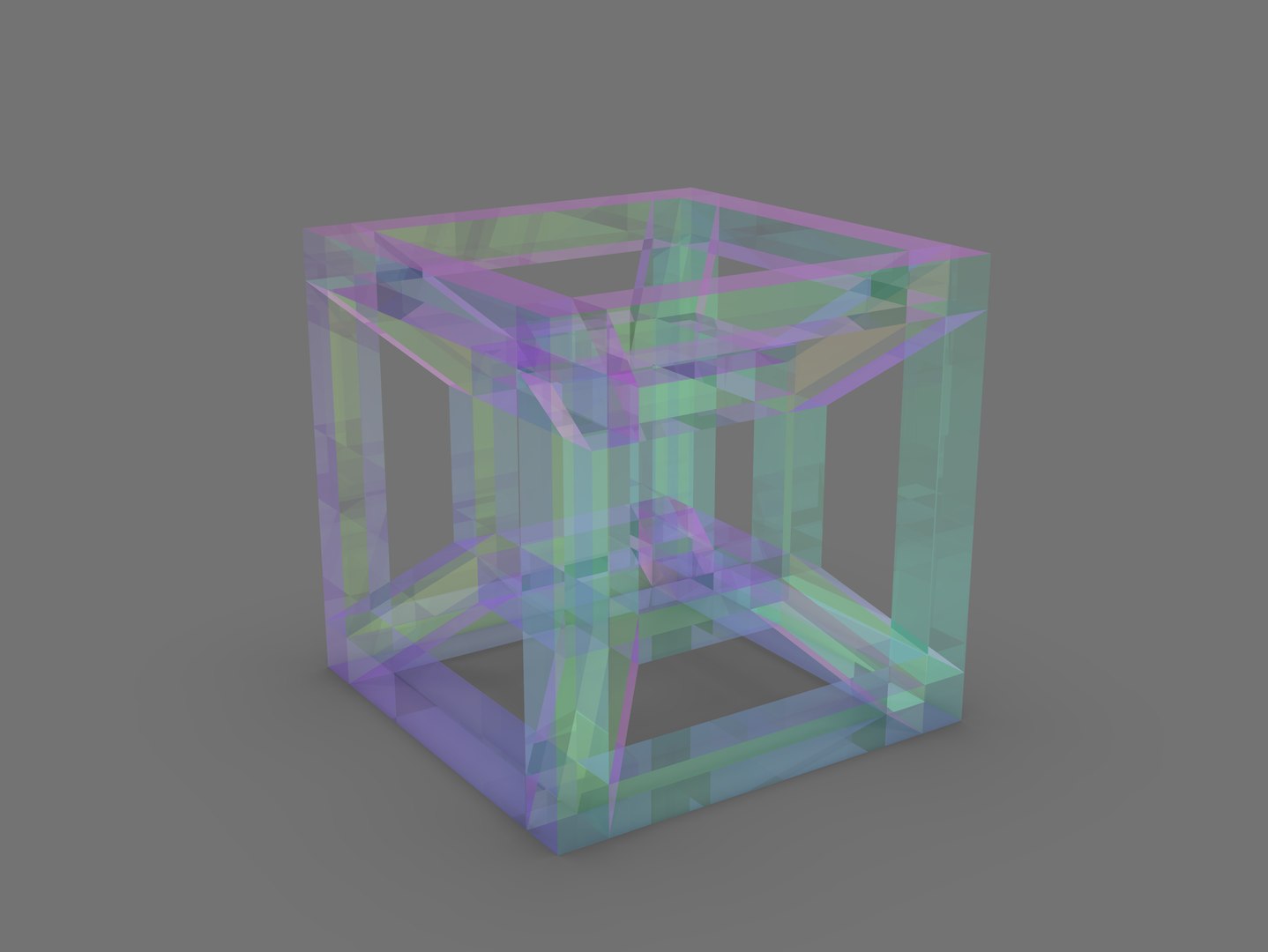 3D Model Tesseract - Low Poly - TurboSquid 2168893