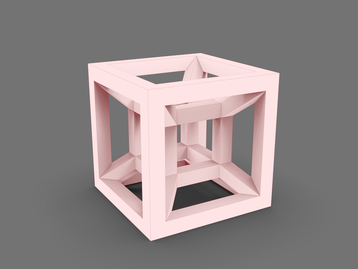 3D Model Tesseract - Low Poly - TurboSquid 2168893
