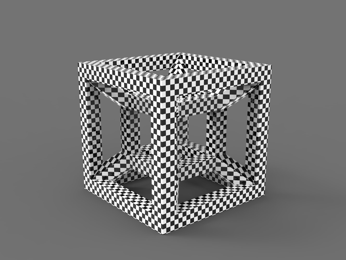 3D Model Tesseract - Low Poly - TurboSquid 2168893