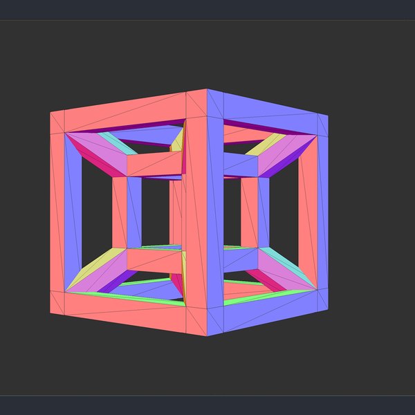 modelo 3d Teseracto - baja poli - TurboSquid 2168893