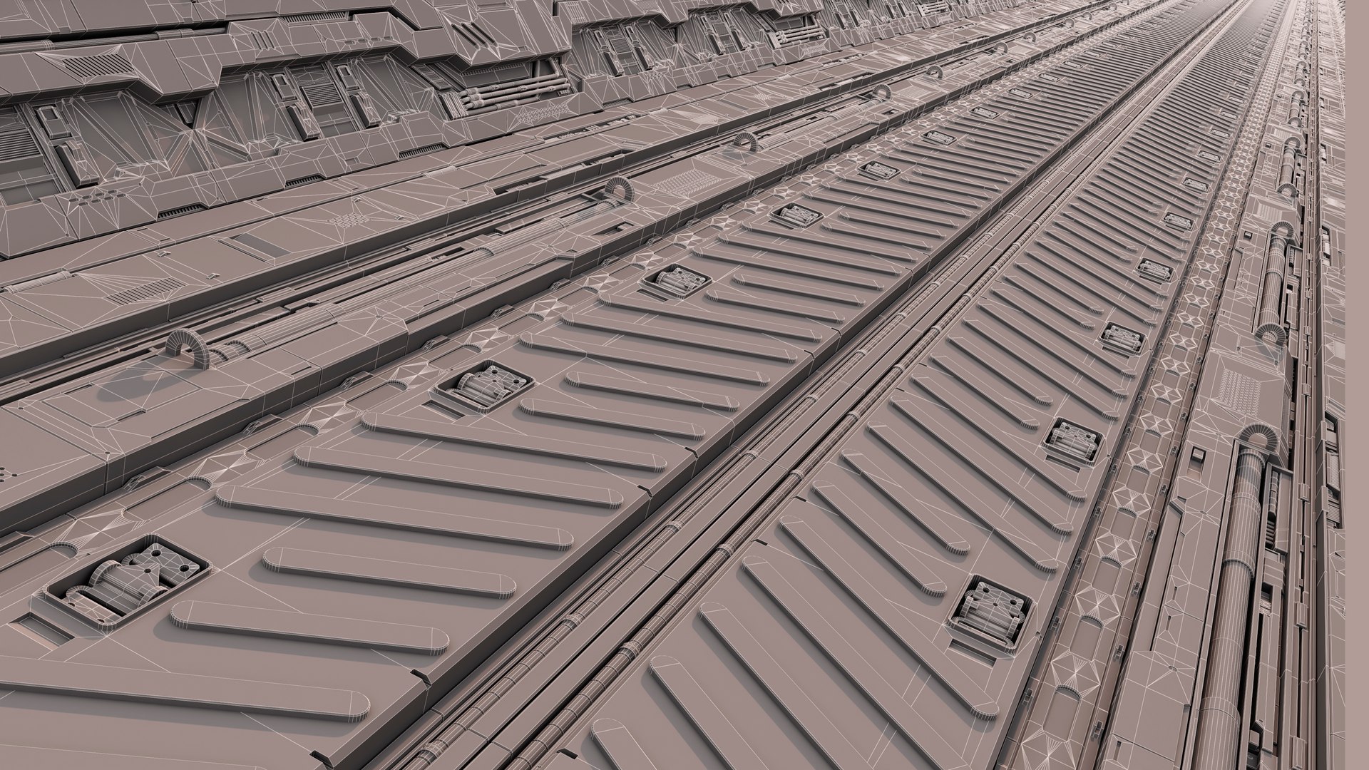 3D model Sci-Fi Architecture Panels Pack vol 01 - TurboSquid 1960905