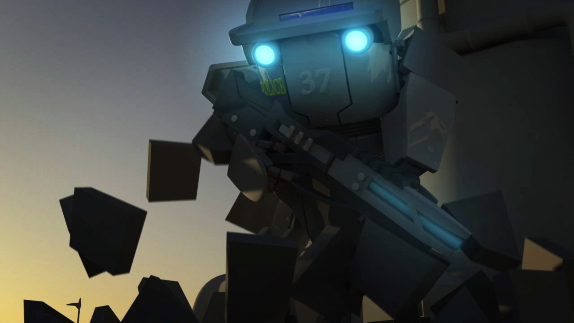 3d Model Policemachine37 Machine Police