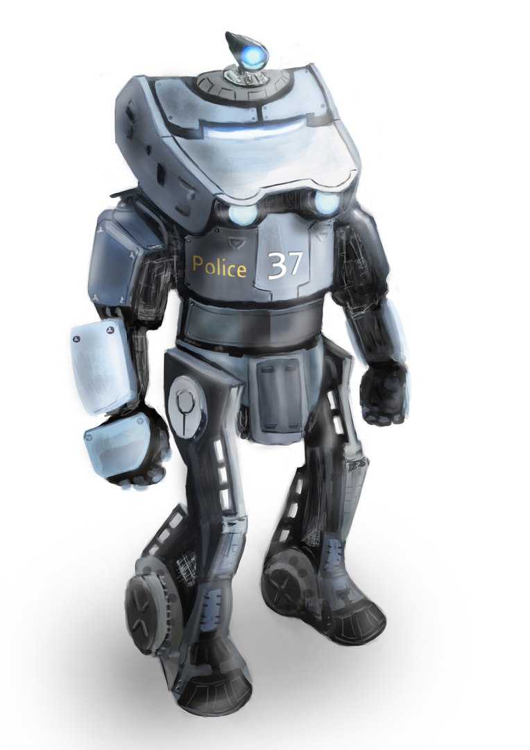 3d Model Policemachine37 Machine Police