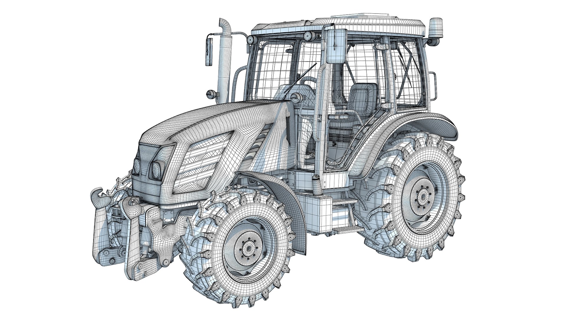 3D Farm Tractor Model - TurboSquid 1687001