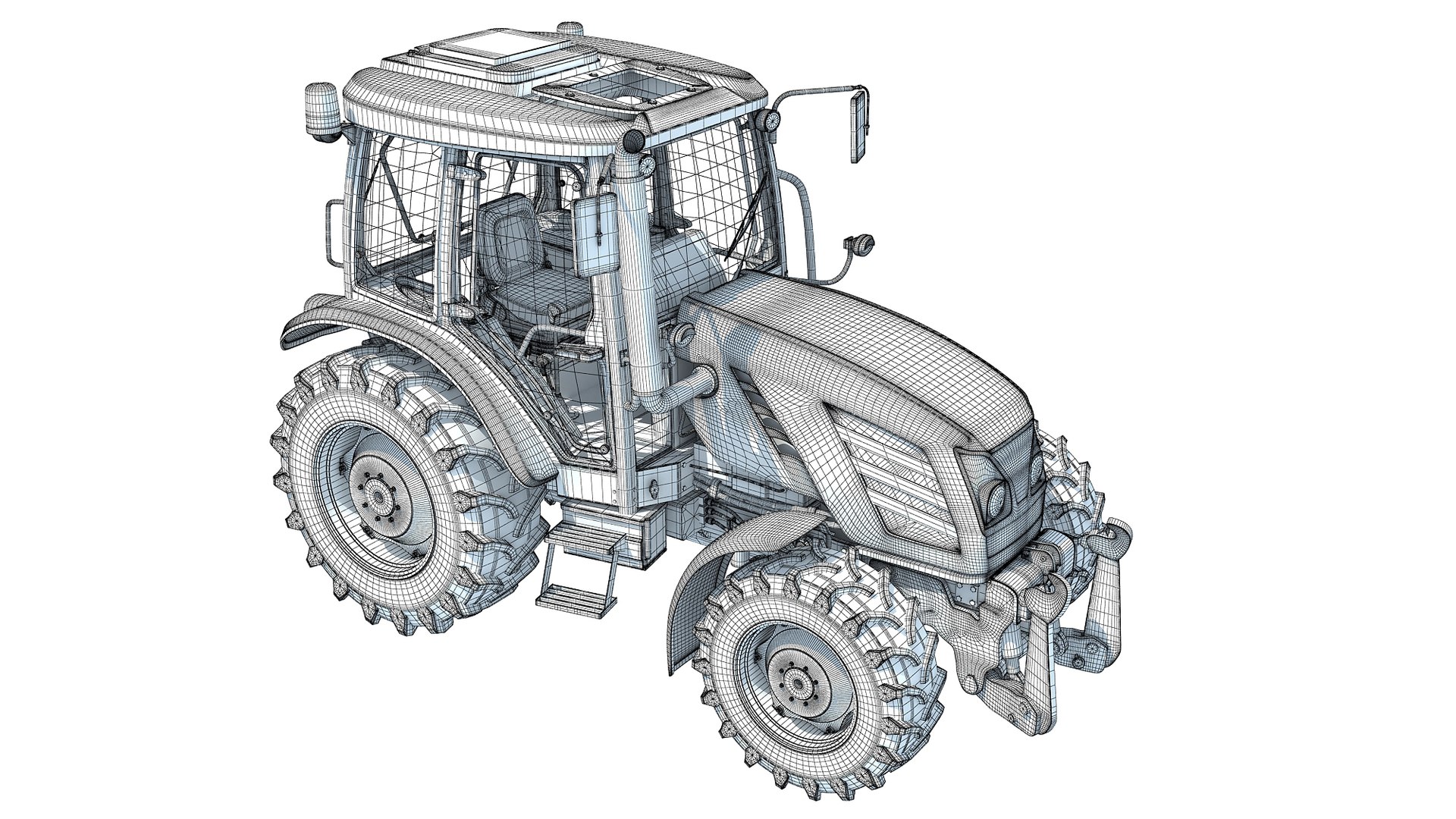 3D Farm Tractor Model - TurboSquid 1687001