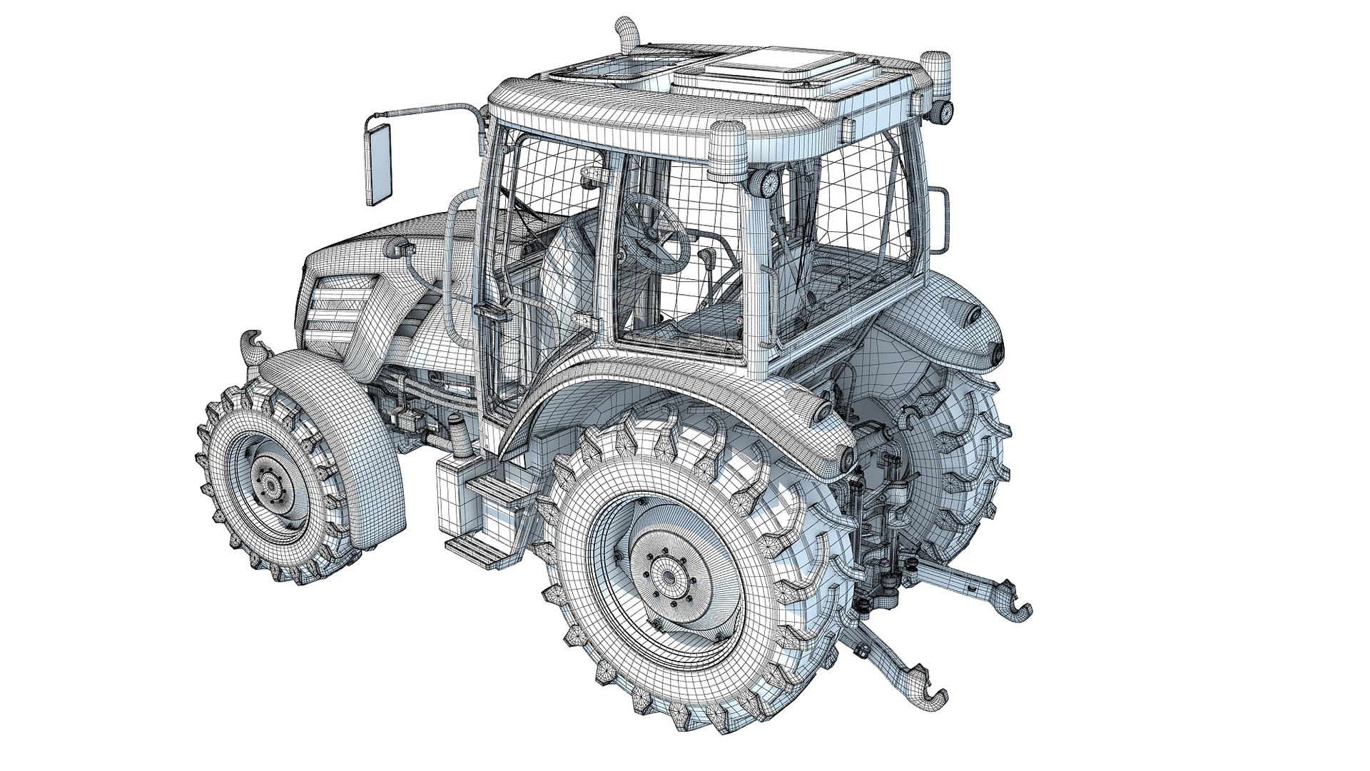 3D Farm Tractor Model - TurboSquid 1687001