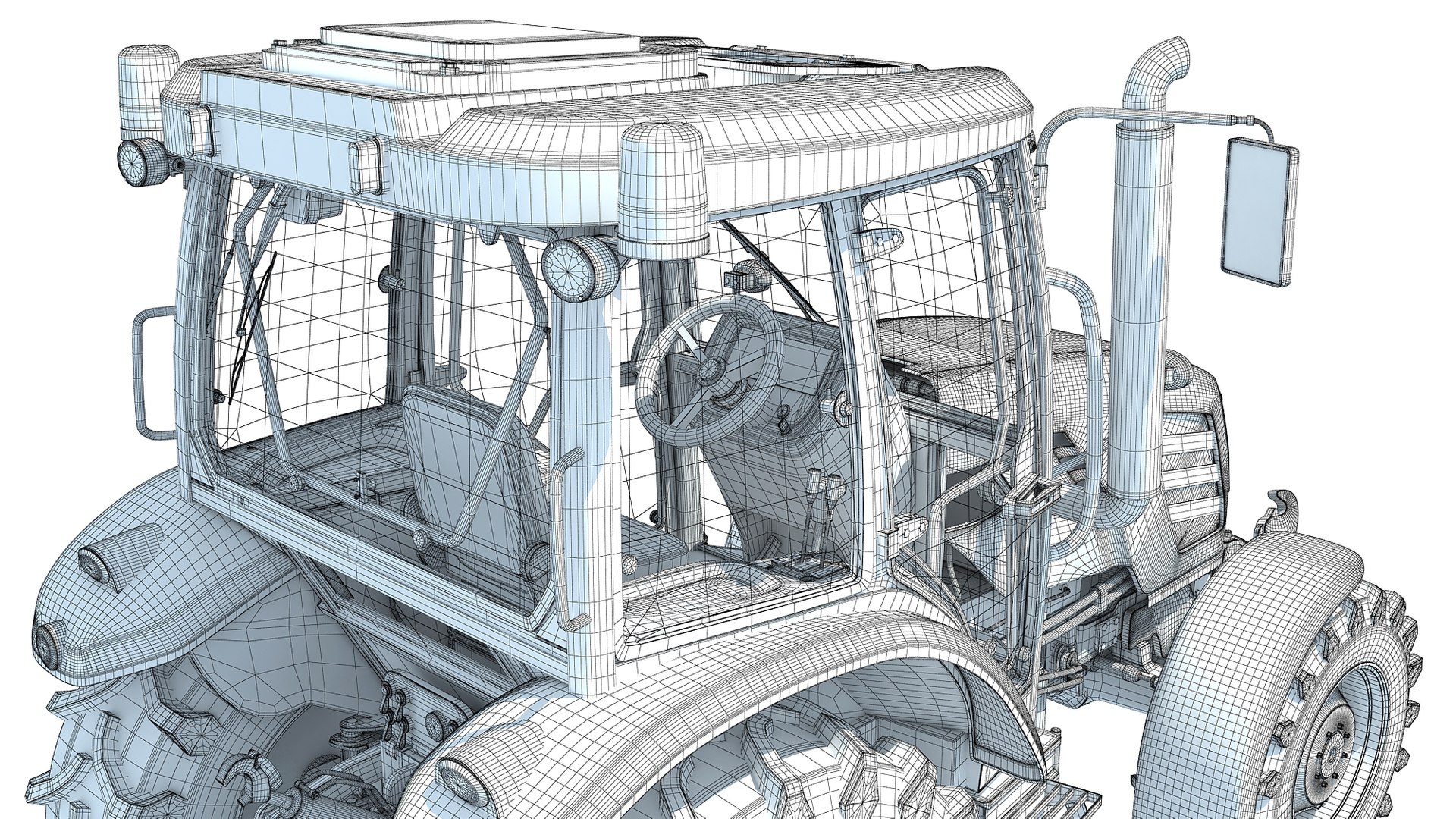 3D Farm Tractor Model - TurboSquid 1687001