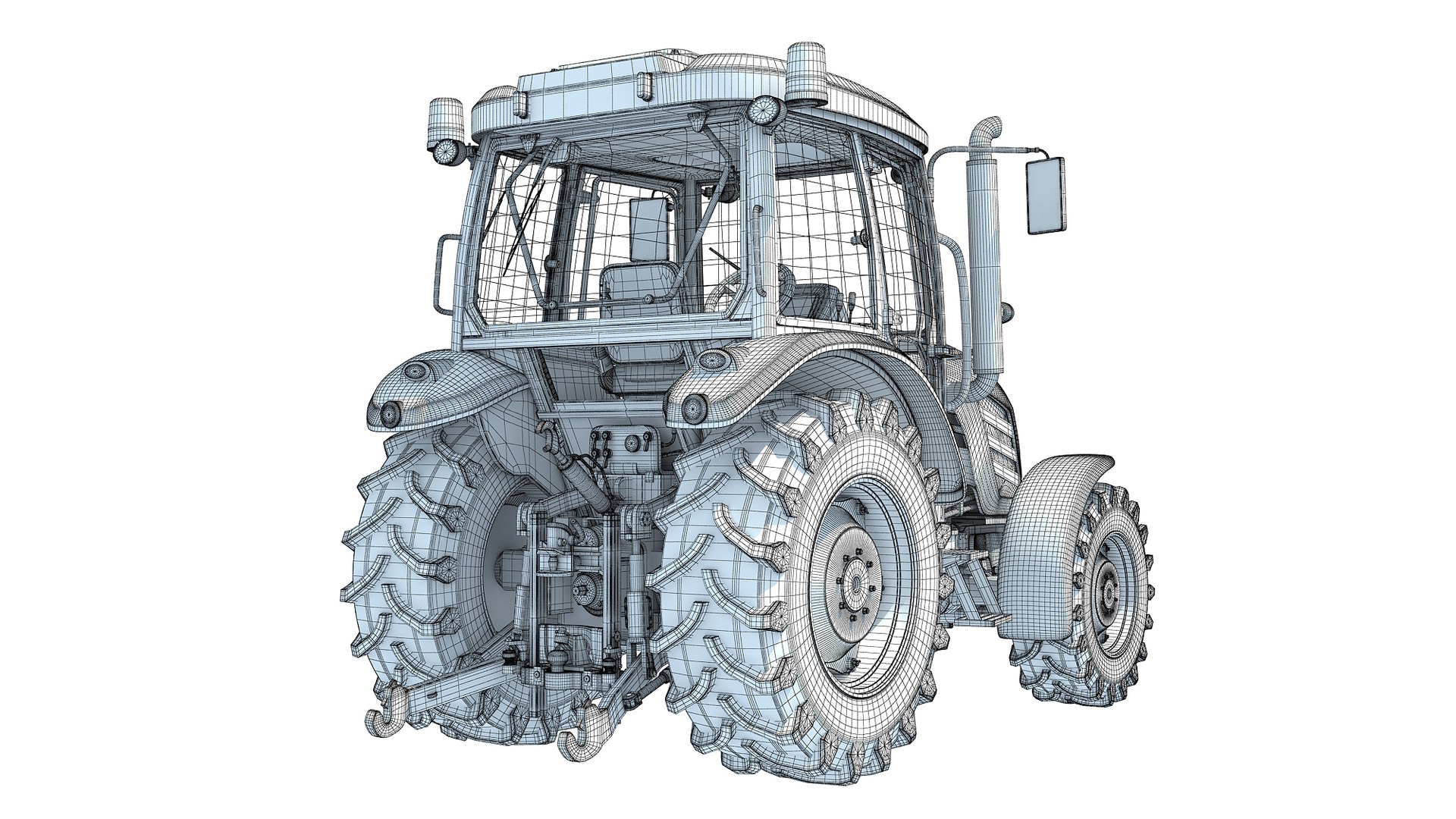 3D Farm Tractor Model - TurboSquid 1687001