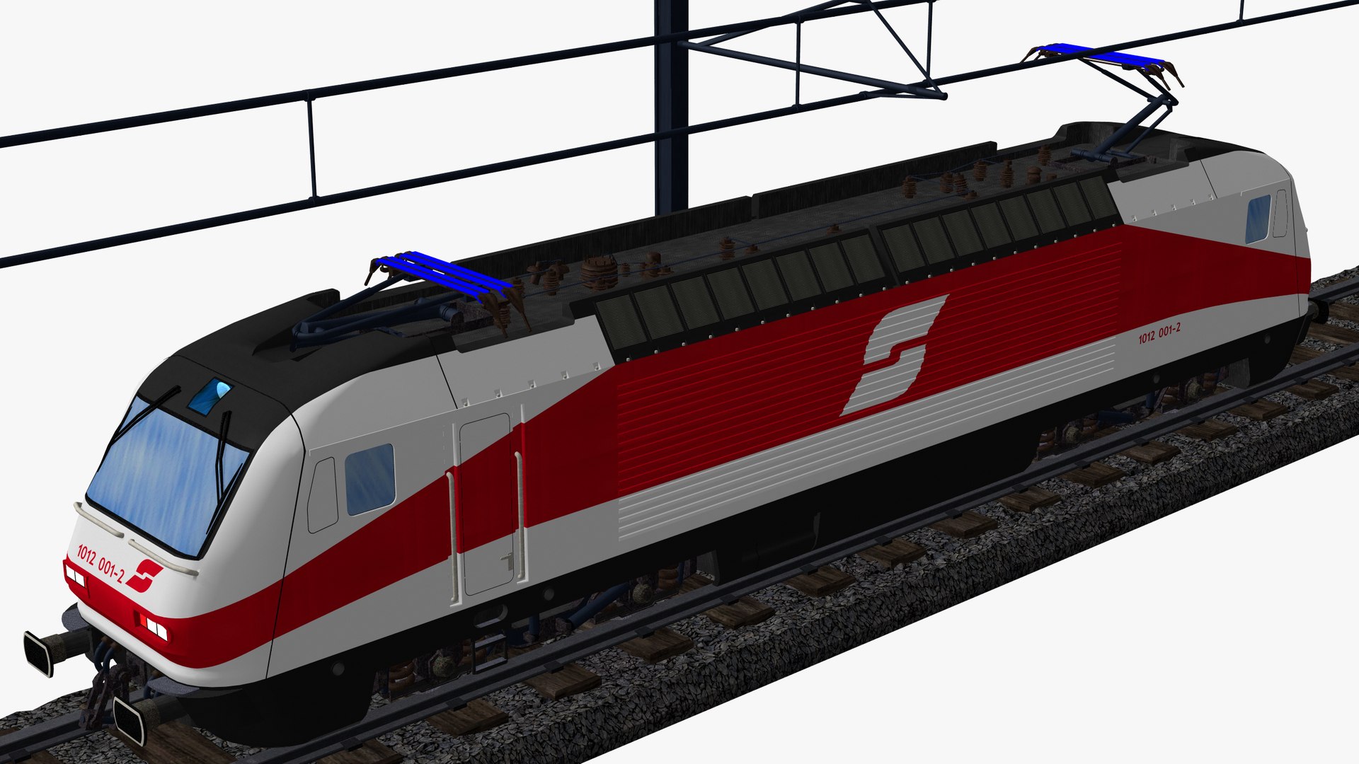 Oebb Class 1012 Electric Locomotive Model - TurboSquid 2001289