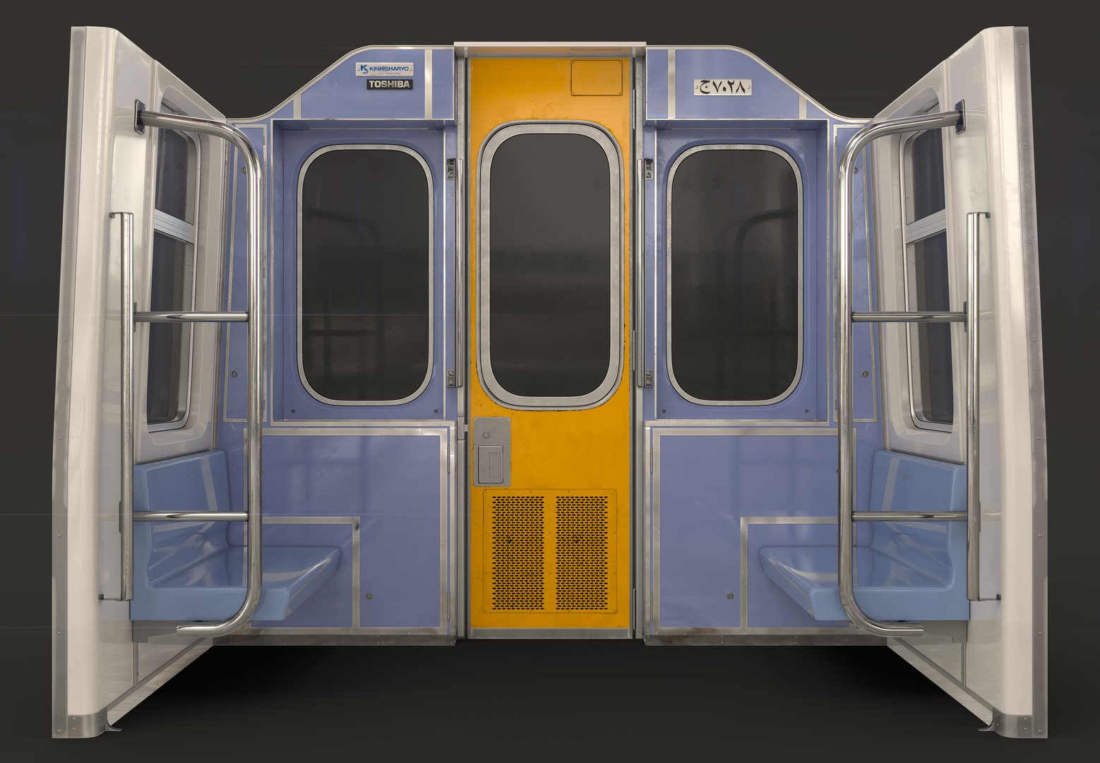 3D metro train - TurboSquid 1625095