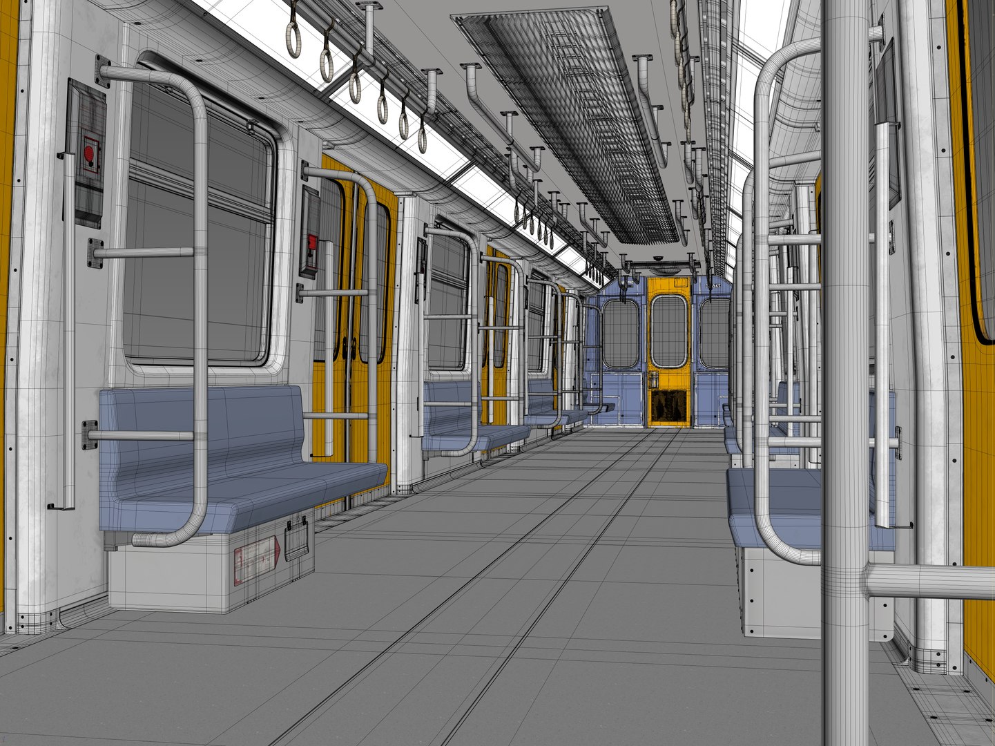 3D metro train - TurboSquid 1625095