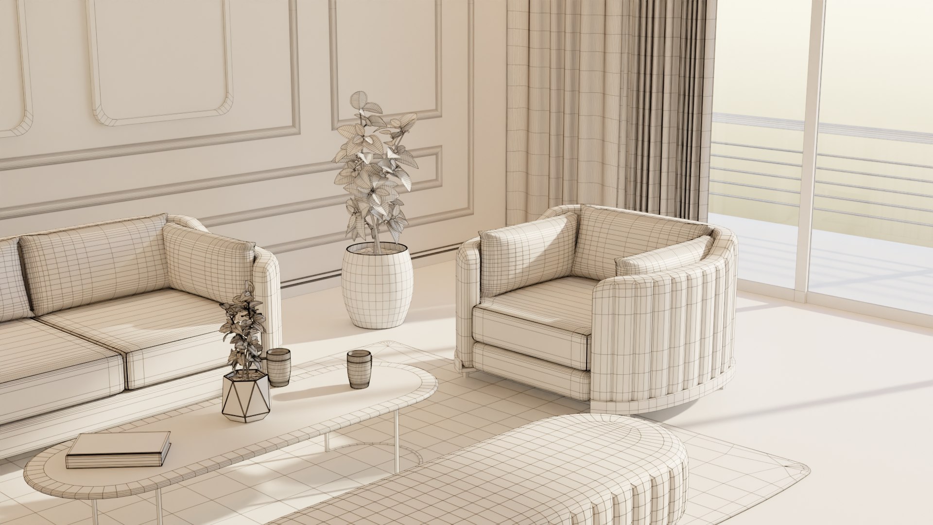 Living Room - 02 model - TurboSquid 2098203