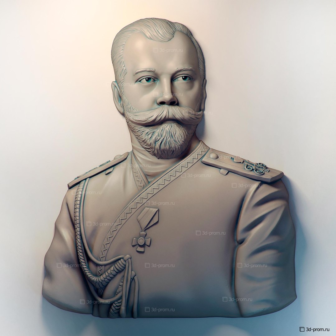 modelo 3d Nicolás II de Rusia Nikolai II Alexandrovich Romanov FREE OBJ ...