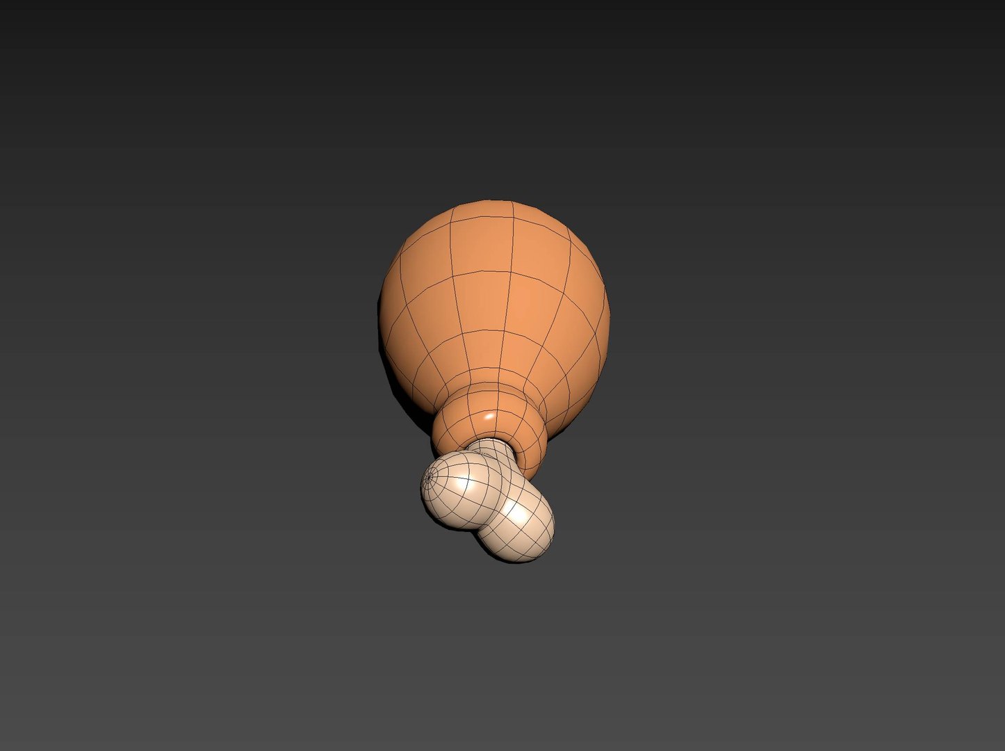 3D Cartoon Chicken Leg Model - TurboSquid 2315473