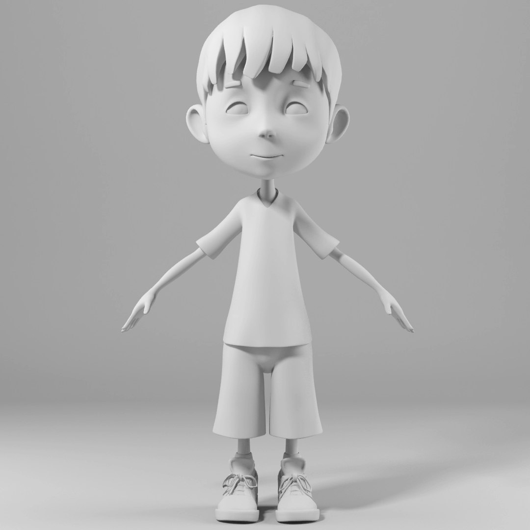 3d Model Cartoons Boy Steve