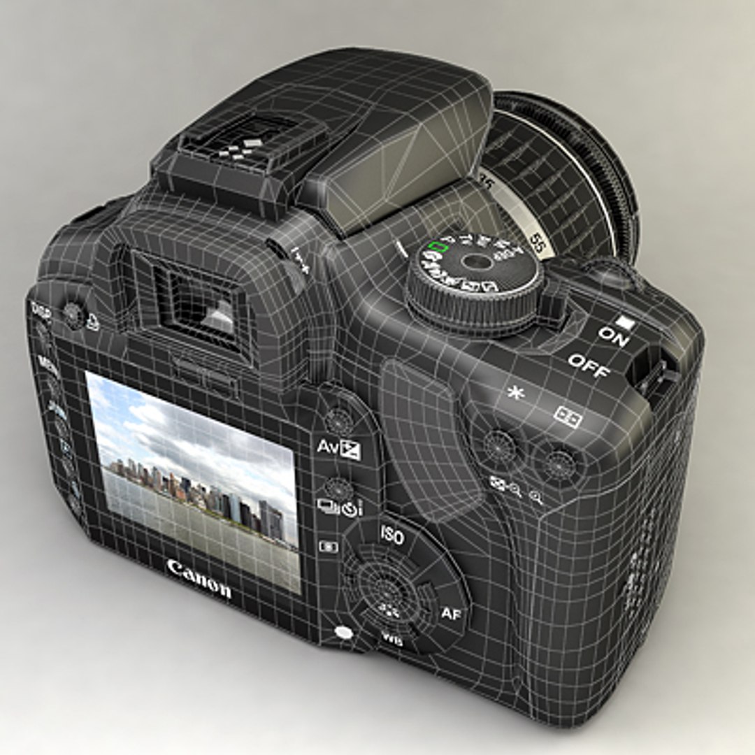 3d Canon Xti 400d Body