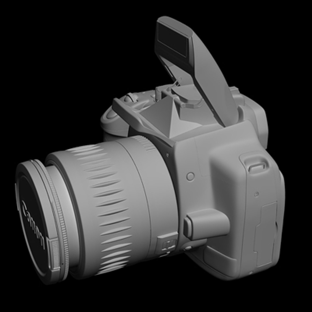 3d Canon Xti 400d Body