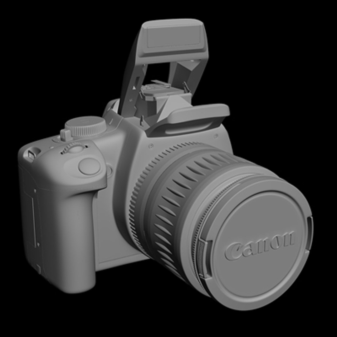 3d Canon Xti 400d Body