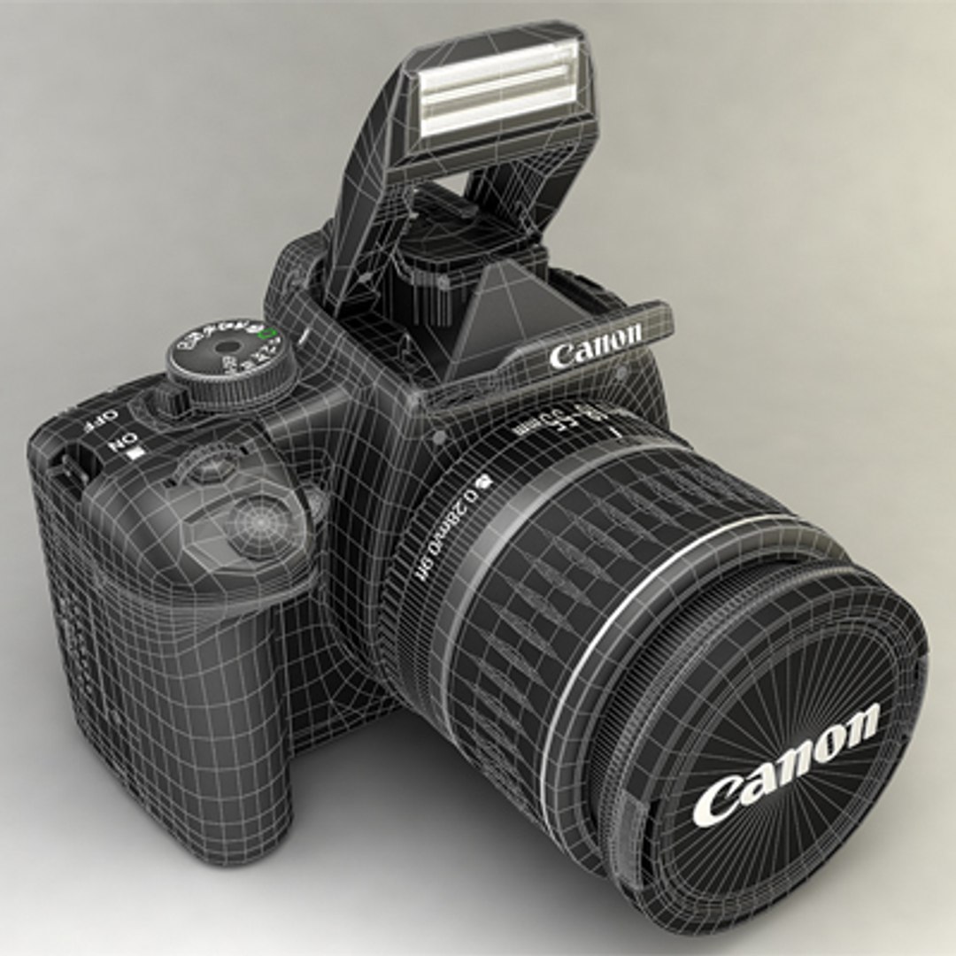 3d Canon Xti 400d Body