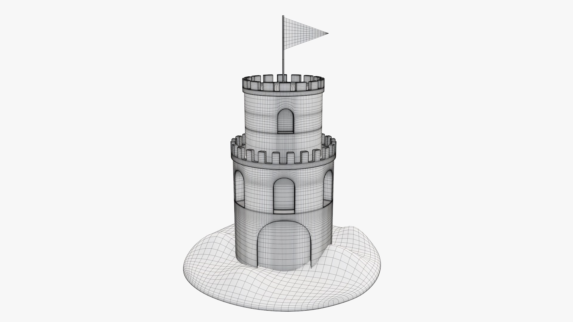 Castle Sand 3D Model - TurboSquid 1645143
