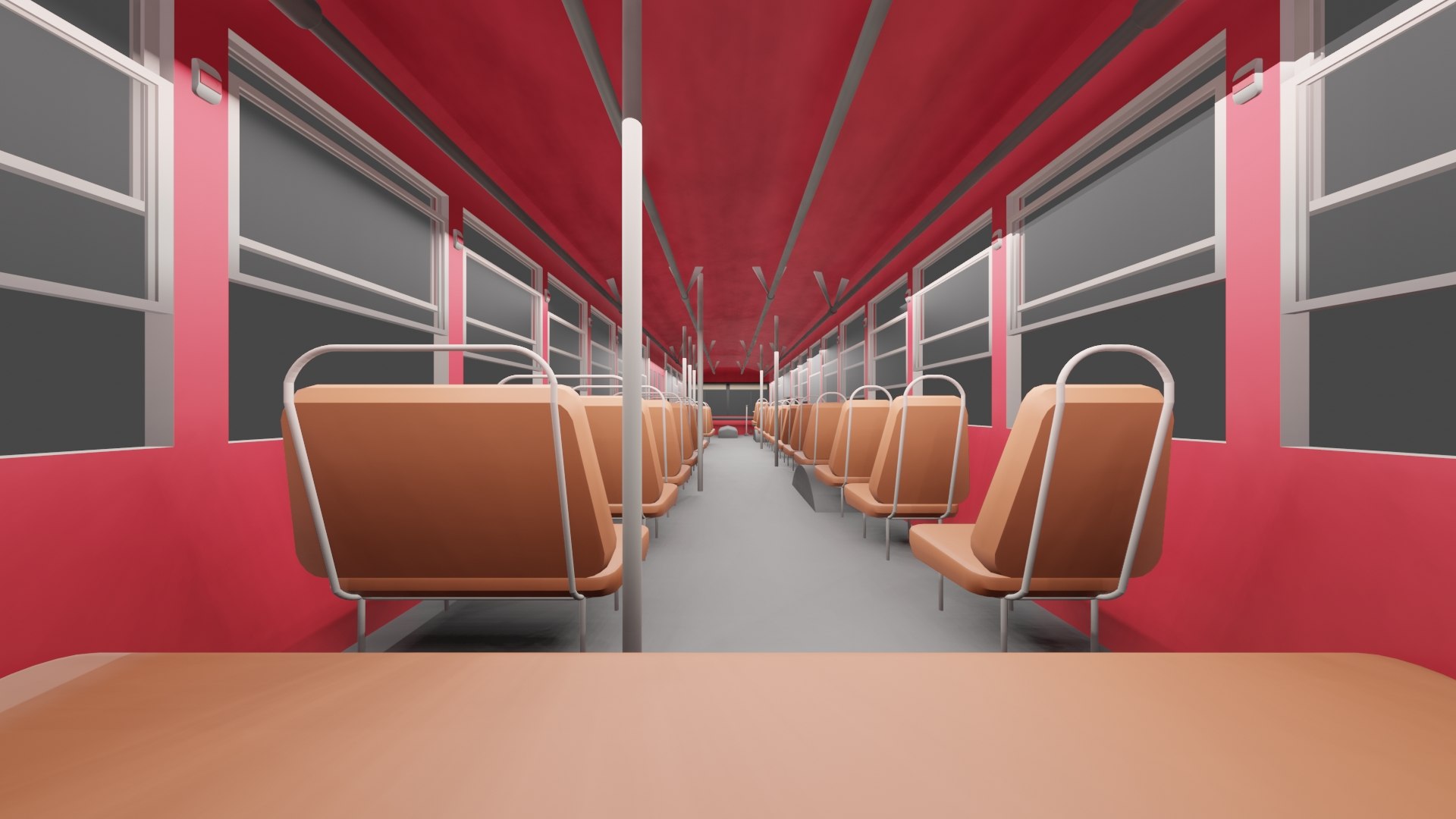 3D Low - Poly Thai Bus Red Green White Color Model - TurboSquid 1969478