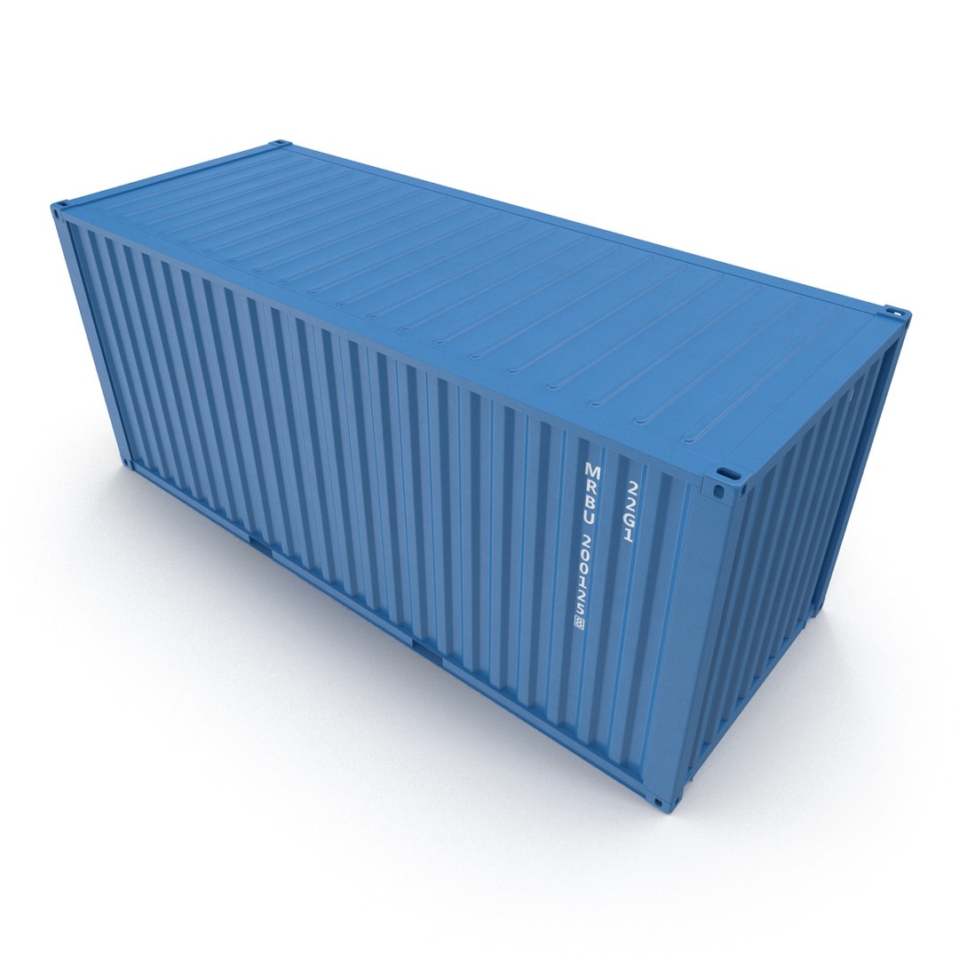 20 Ft Iso Container 3d Max