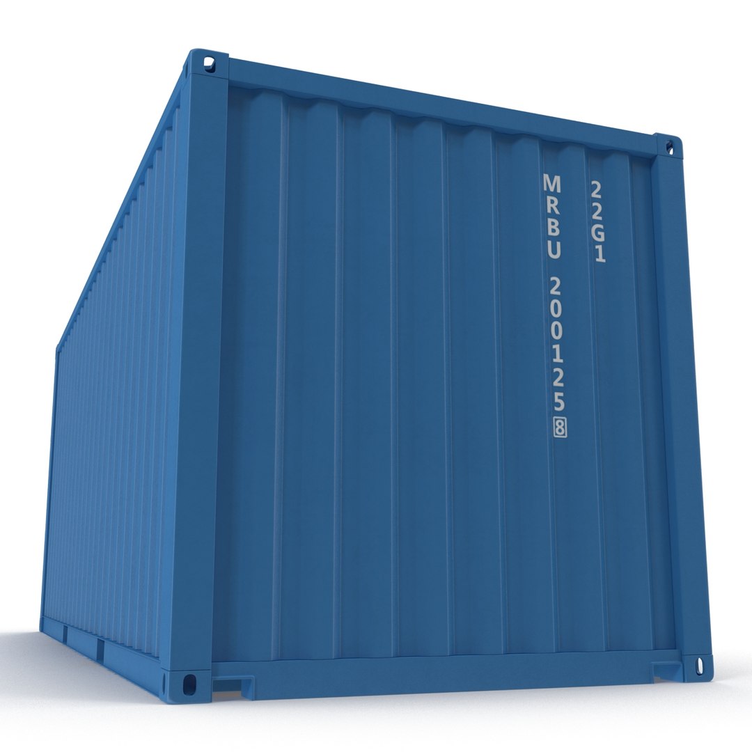 20 Ft Iso Container 3d Max