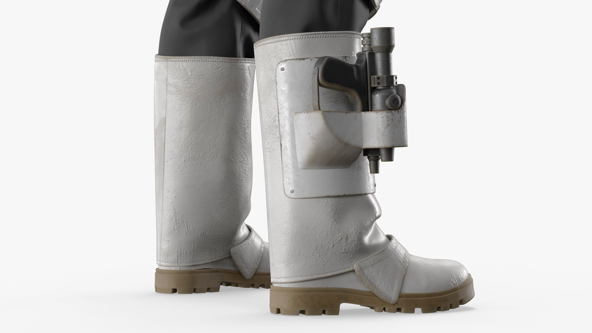 3D Star Wars Trooper Armor With Long Blaster Rifle Used Model ...