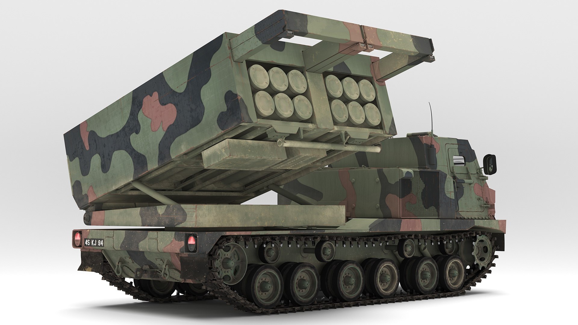 3d multiple rocket launcher m270 mlrs model