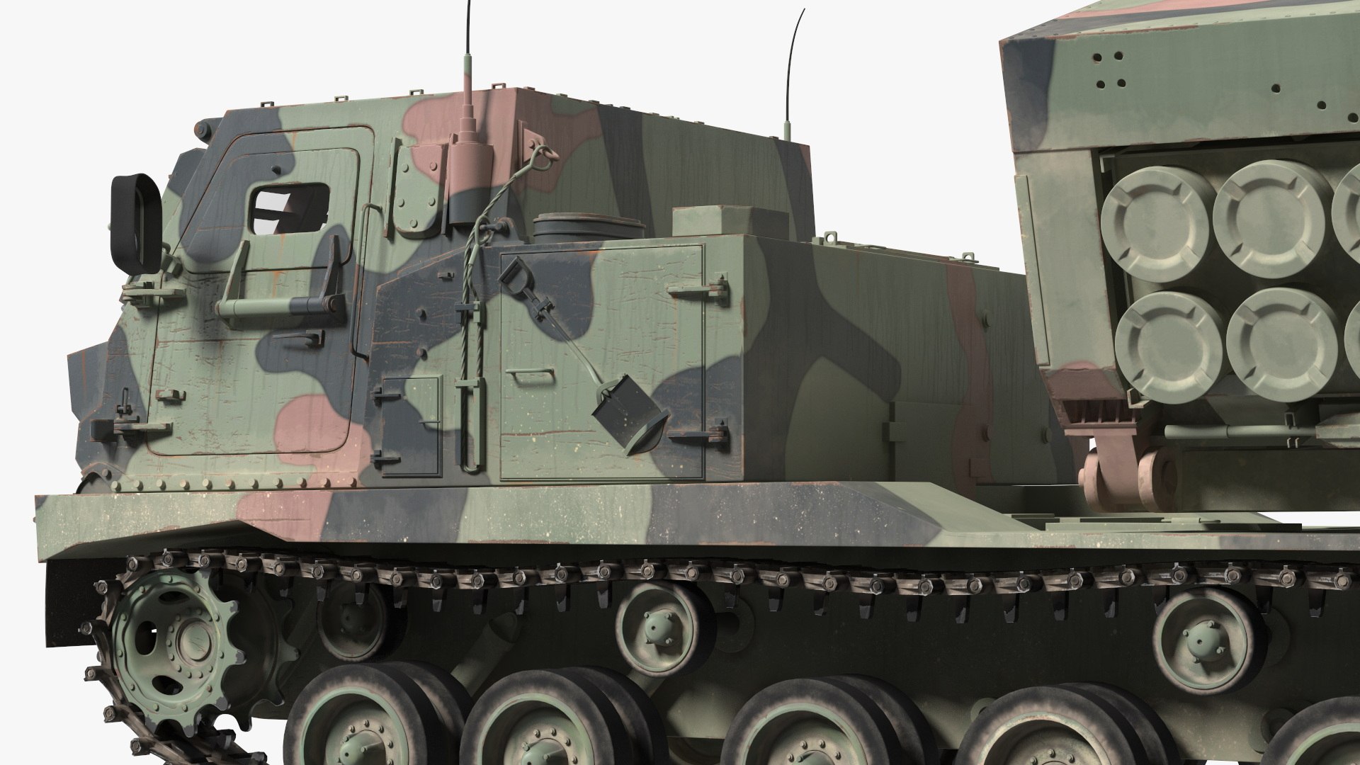 3d multiple rocket launcher m270 mlrs model