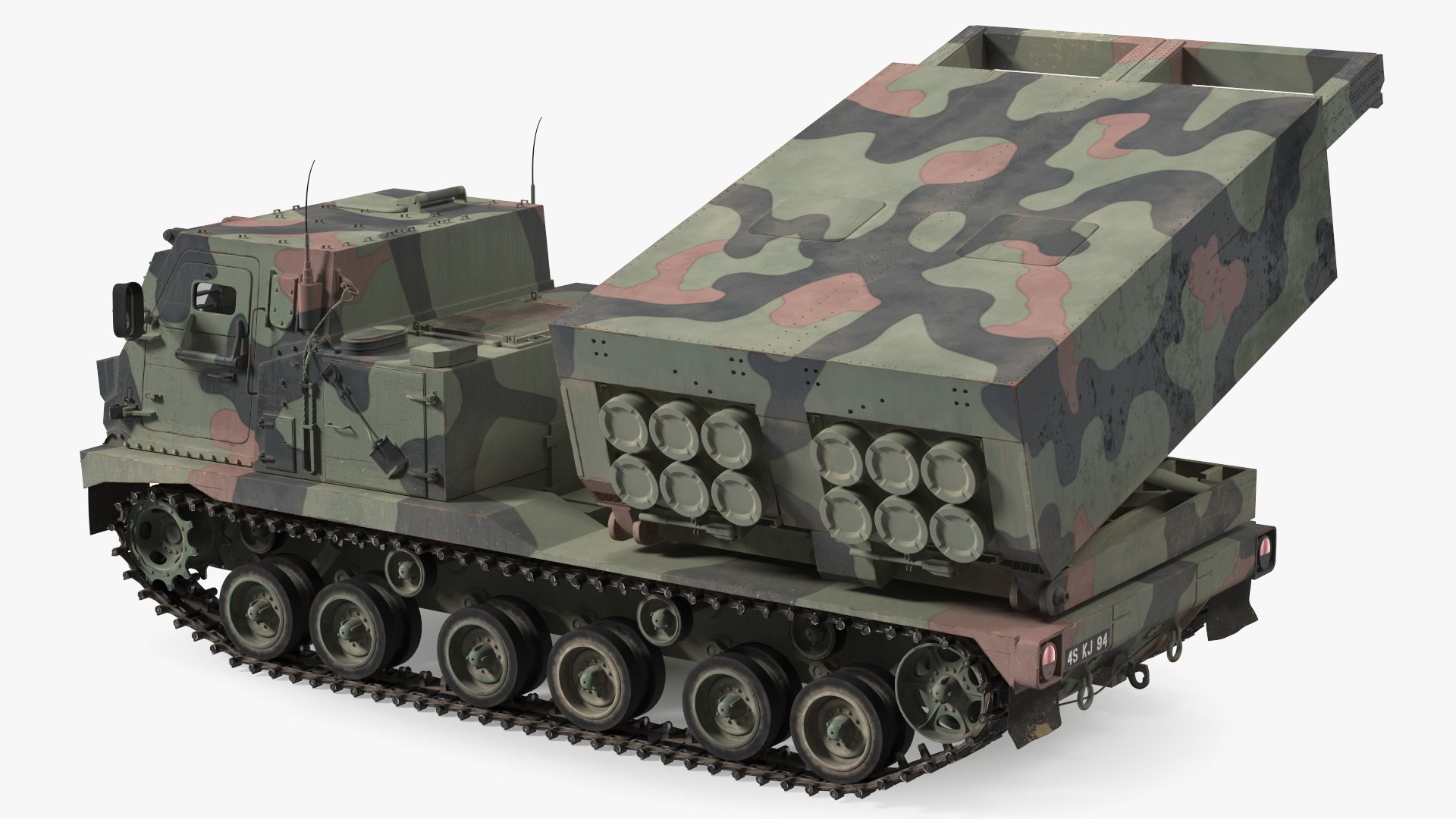 3d multiple rocket launcher m270 mlrs model