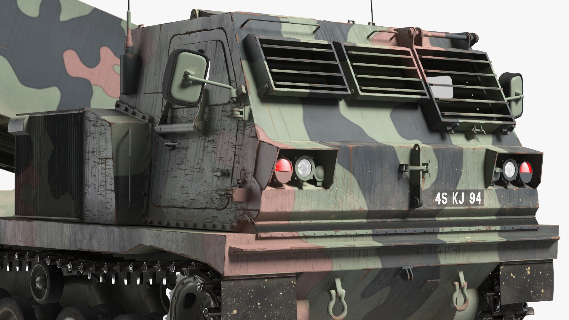 3d multiple rocket launcher m270 mlrs model