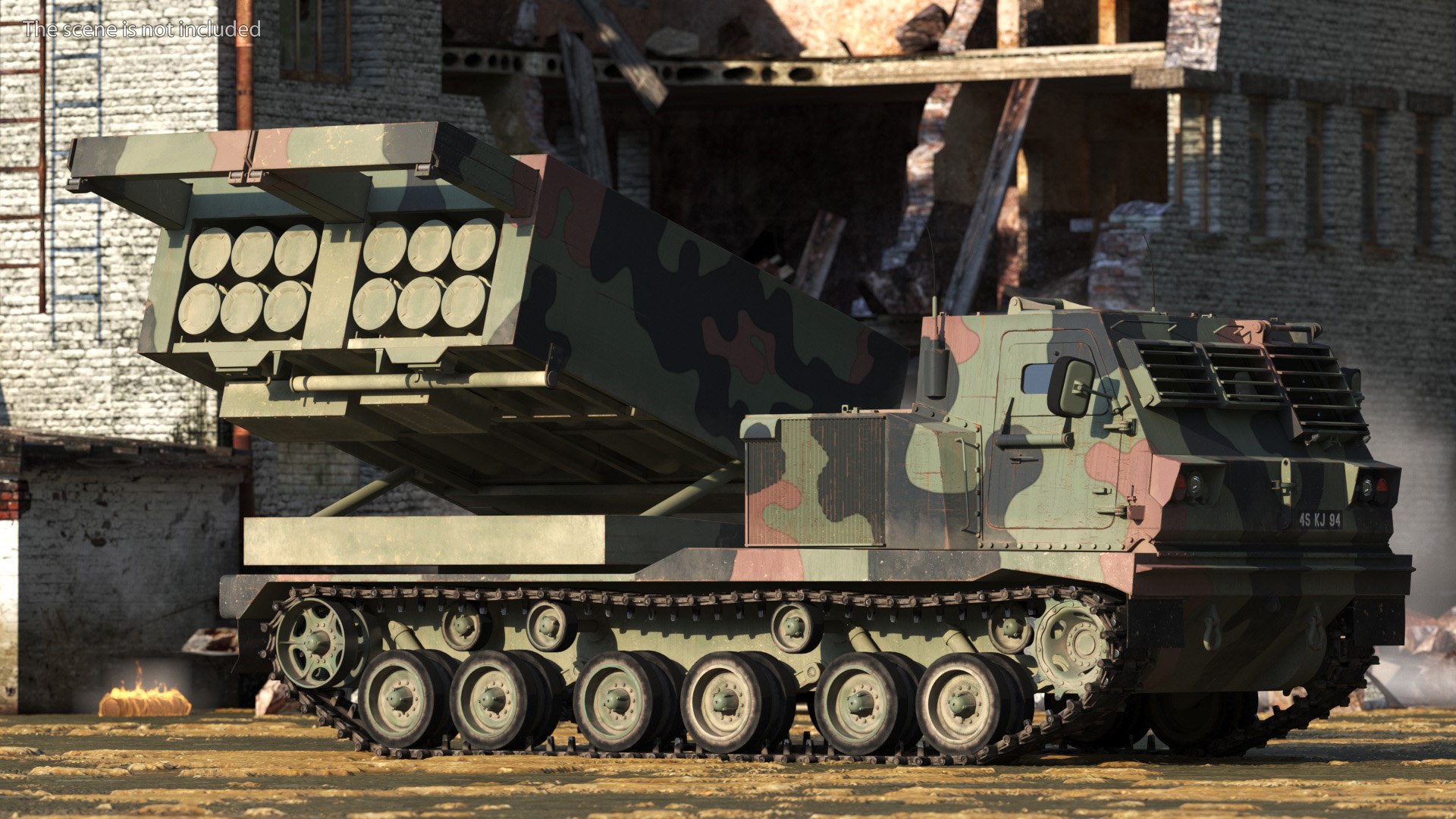 3d Multiple Rocket Launcher M270 Mlrs Model