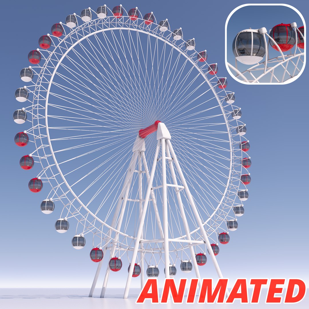 3D Heart Of Antalya Ferris Wheel Model - TurboSquid 1985328