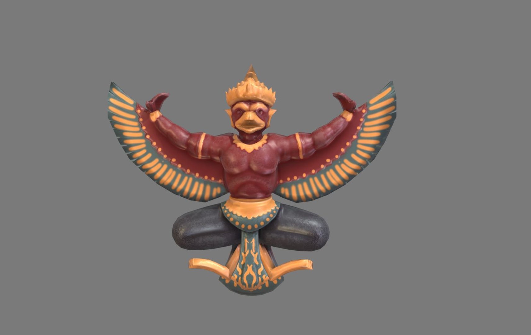 3D Garuda Statue - TurboSquid 1343374