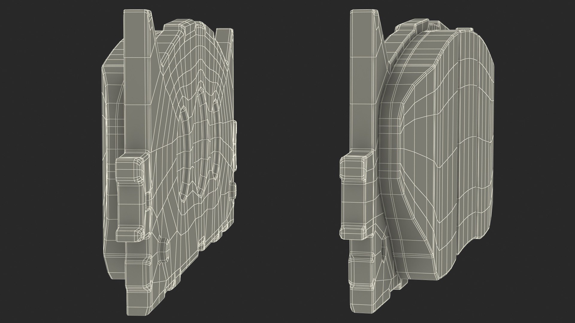 Front Brake Disk Pad 3D Model - TurboSquid 1958544